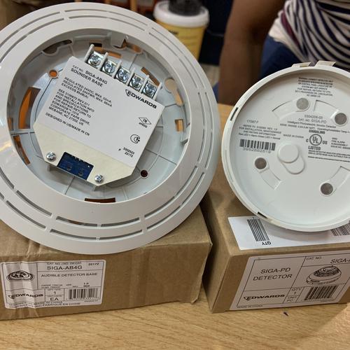 Jual Smoke Detector Edwards SIGA-PD + BASE SIGA-AB4G Sounder Base ...