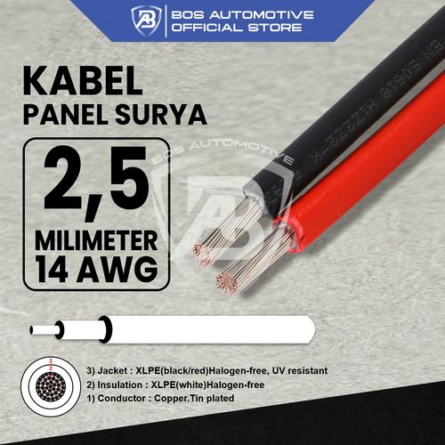 Promo Kabel Auto Solar Panel Surya PV-1F 14 AWG 1 x 2.5mm² 1000V AC ...