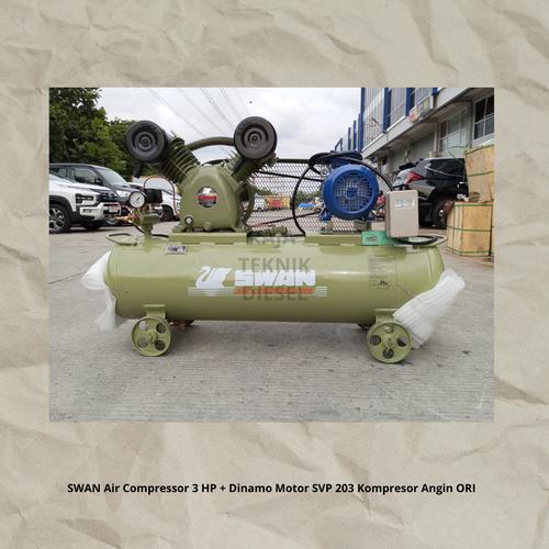 Jual SWAN AIR COMPRESSOR 3 HP S SERIES SVU-203 KOMPRESOR ANGIN ...