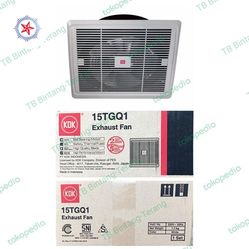 Jual KDK EXHAUST FAN CEILING 15TGQ1 KIPAS ANGIN PLAFON UKURAN 6" INCH ...