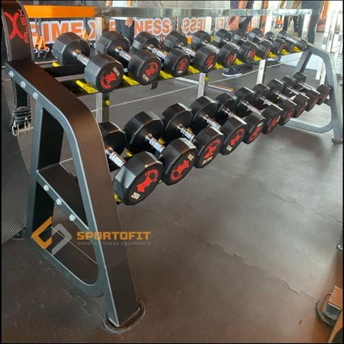 Jual IRON BULL RUBBER DUMBBELL 2,5 -25Kg + Rack DUMBELL | DUMBLE | BARBEL - Kota Surabaya ...