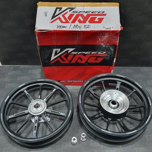 Jual Velg Velek King Speed Aluminium CNC Honda Adv 150 Hitam - Jakarta ...