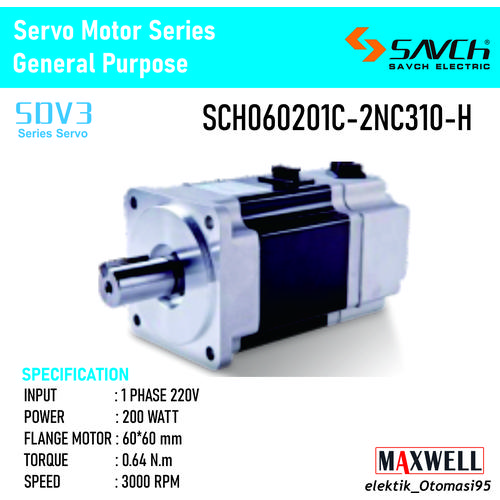 Jual Motor Servo 200watt SDV3 Servo Savch - Kab. Bekasi - Elektrik Otomasi 95 | Tokopedia