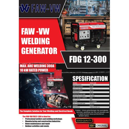 Jual Generator Mesin Las 300 Ampere 10000 Watt Diesel Portable FDW12 ...