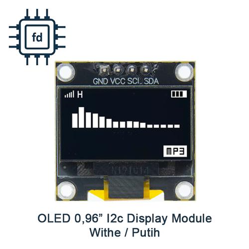 Jual MODUL OLED I2C 0.96" 126x64 Display Modul WITHE - Kota Tangerang ...