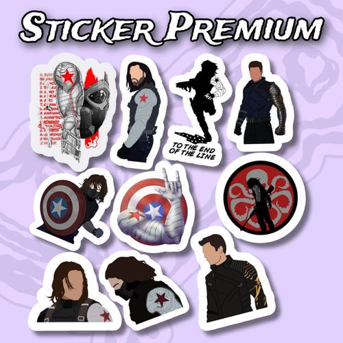 Jual Sticker Marvel Winter Soldier Bucky Barnes Pack isi 10 Pcs ...