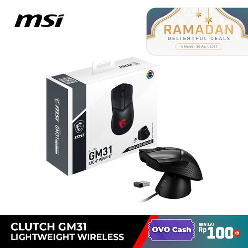 Promo MSI CLUTCH GM31 LIGHTWEIGHT WIRELESS Mouse [PixArt PAW-3311 ...
