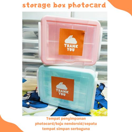 Jual mini box storage tempat penyimpanan photocard - Biru - Kota Batu ...