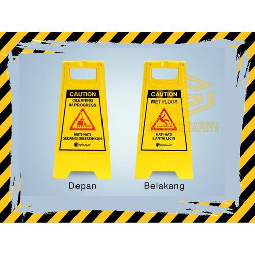 Jual CAUTION WET FLOOR SIGN RAMBU - RAMBU PAPAN PERINGATAN LANTAI LICIN ...