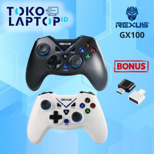 Jual Rexus GX100 Wireless Gaming Gamepad Controller - Hitam, TANPA OTG ...