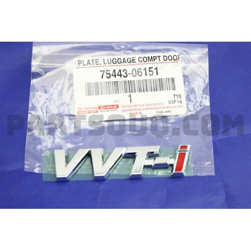 Jual EMBLEM LOGO SIMBOL TULISAN VVTI CAMRY ORIGINAL 75443-06151 ...