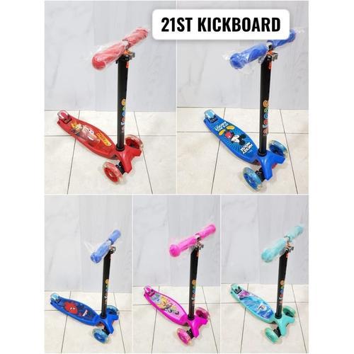 Jual 21ST KICKBOARD SCOOTER / OTOPET ANAK / SKUTER ANAK RODA 3 KARAKTER ...