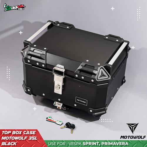 Jual Motowolf Top Box Case 35 L Black for Vespa Sprint Primavera - Kota ...