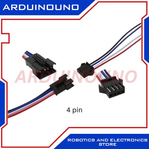 Jual Socket JST SM 4 p Pin Male female Plug dc Konektor 4p sambungan ...