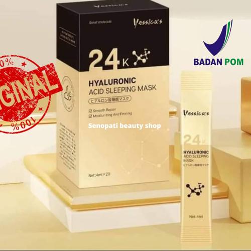 Jual FYC - Yessica 's Sleeping Mask Gold 24K 4ml x 20 Sachet ( 1 Box ...