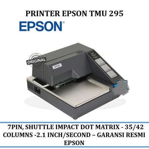 Jual Printer Pos Dot Matrix Slip Validasi Epson Tmu 295 Tmu295 Tm-U295 - Jakarta Pusat ...