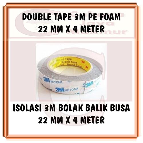Jual Double Tape Isolasi Bolak Balik PE Foam Busa 3M Lakban Perekat Solatip - Kota Malang ...