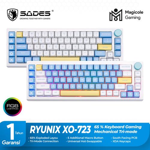 Jual Sades Ryunix XO 723 / XO-723 Triple Mode Wireless Gaming Keyboard ...