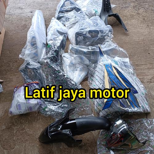 Jual cover body kasar halus full set Jupiter MX 135 new hitam - Kab ...