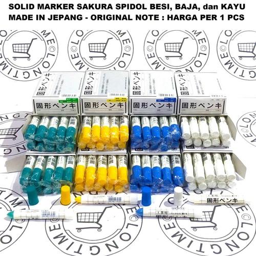 Jual Solid Marker Sakura Spidol Penanda Besi Kayu Baja Made in JEPANG ...