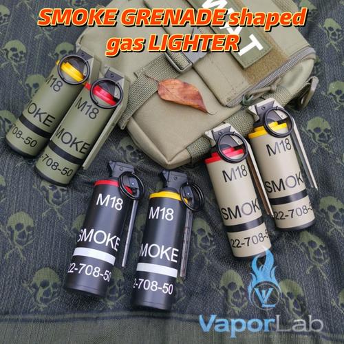 Jual korek api bara las jet torch gas lighter unik model granat smoke ...