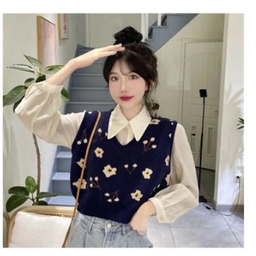 Jual KOREAN STYLE VEST - ROMPI RAJUT ROMPI KNIT KOREAN STYLE DAISY ...