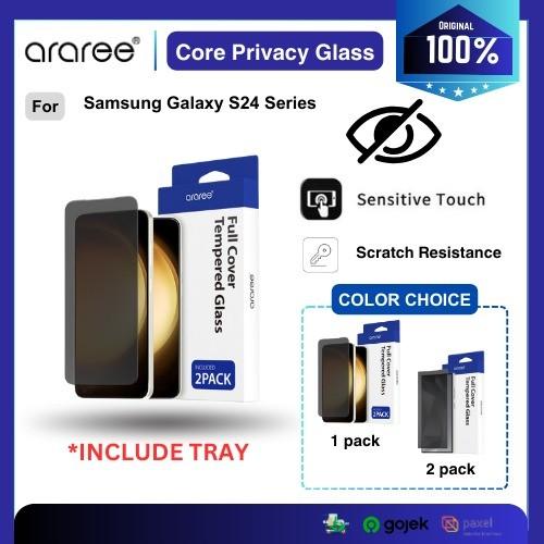 Jual Tempered Glass Galaxy Samsung S24 Ultra Plus ARAREE Core Privacy ...