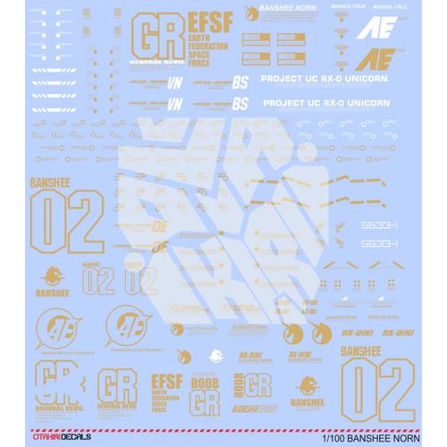 Jual BANSHEE NORN DECAL - 1/100 - Kab. Sleman - Otakiri Decals_NEW ...