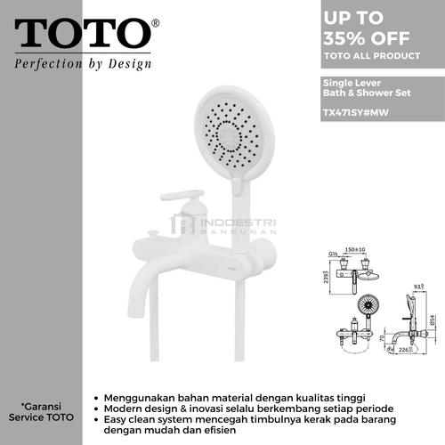 Jual Kran Bathtub TOTO TX471SY#MW Matte White / Kran Mixer TOTO (Hot ...