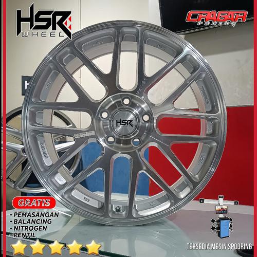 Jual Velg Mobil Hrv Xpander Innova Civic Type HSR Rai-S1 R18 Silver polish - Jakarta Utara ...