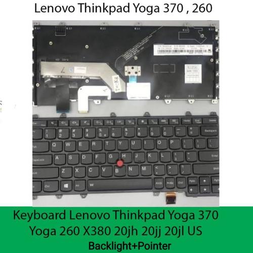 Jual Keyboard Lenovo Yoga 260 260s Yoga 370 X380 Backlight - Silver ...