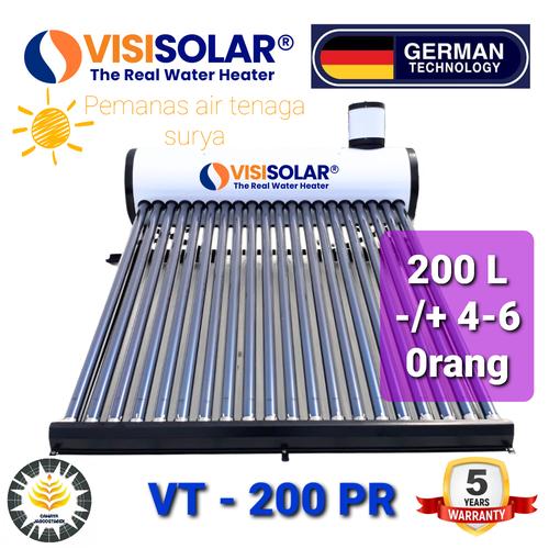 Promo SOLAR WATER HEATER (VISI SOLAR VT 200 PR/pressurized) - Jakarta ...