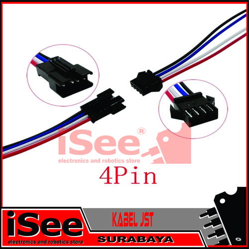 Jual Socket JST SM 4 p Pin Male female Plug dc Konektor 4p sambungan - Kota Surabaya - iSeeRobot ...