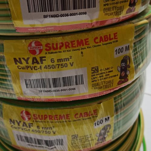 Jual KABEL GROUNDING SUPREME NYAF 6mm 10M - Jakarta Pusat - FR KOMUNIKASI | Tokopedia