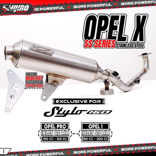Jual Knalpot Standar Racing Shijiro Tipe Opel X Stainless Honda Stylo ...