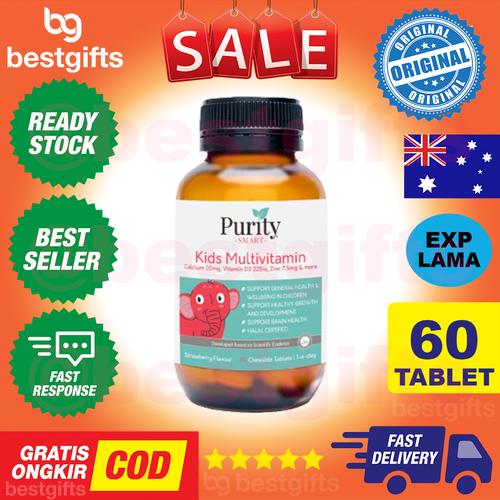 Jual PURITY SMART KIDS MULTIVITAMIN ANAK 60 TABLET KUNYAH RASA ...