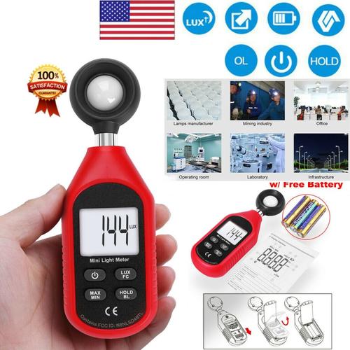 Jual Alat Ukur Tes Cahaya Lumen Kabel - Digital Lux Light Flux Meter ...