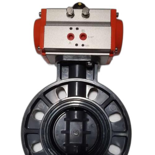 Jual Butterfly Valve ECO Pneumatic uPVC 4 inch DN100 Butterfly Valve ...