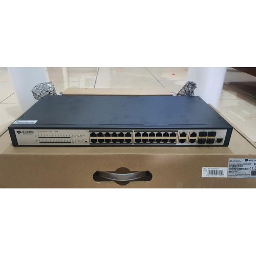 Jual POE Switch 24 Port BDCOM S2528-P 24 PoE+ gigabit port and 4 SFP ...