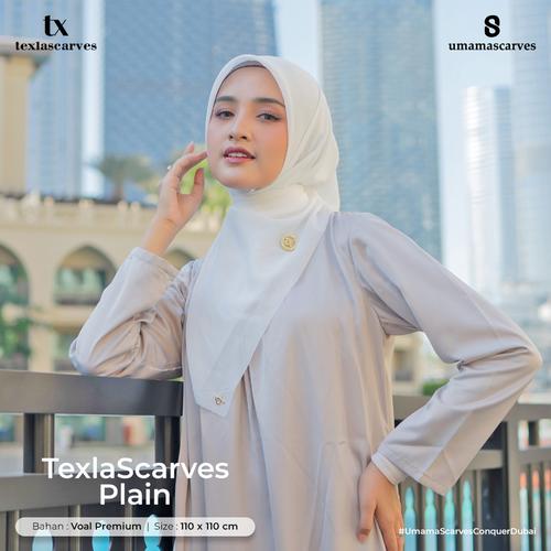 Jual PART 2 BOX TEXLA SCARVES POLOS BY UMAMA SCARF FREE BROOCH 110x110 ...