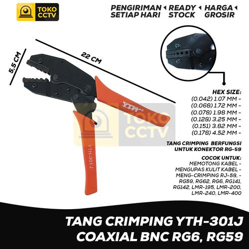 Jual TANG CRIMPING YTH-230P COAXIAL BNC RG6 RG58 RG59 - Jakarta Barat - TOKO CCTV JAKARTA ...
