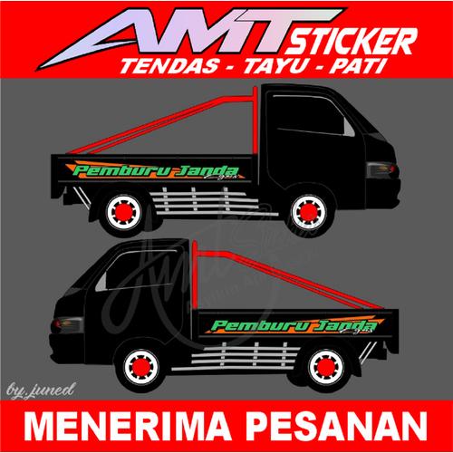 Promo Stiker Decal + Bak Samping Pick + Bisa Custom Desain Bebas - All ...