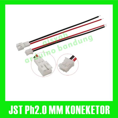 Promo Konektor JST PH2.0 PH 2.0mm Kabel 20cm PH 2.0 2Pin 2P 2 PIN 2 P 20 CM - Kota Bandung ...