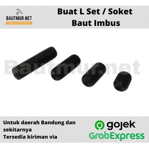 Jual Baut L Set 3mm LTK - Baut L tanam Baja Hitam - Baut Imbus Soket ...