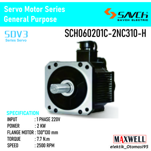 Jual Servo Motor 2KW Merk Savch For Ampli SDV3 Series - Kab. Bekasi - Elektrik Otomasi 95 ...