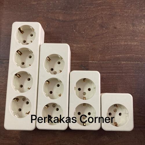 Jual Stop kontak isi 1|2 lubang|3 lubang|4 lubang|5 lubang|6 lubang Uticon - 1 lubang - Jakarta ...