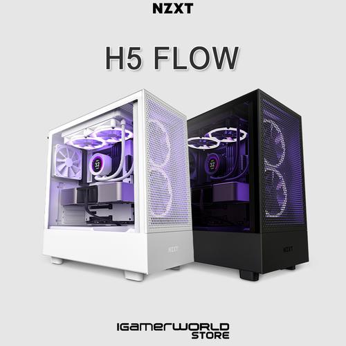 Jual NZXT H5 Flow Compact Mid-tower Airflow Computer Case - WHITE ...
