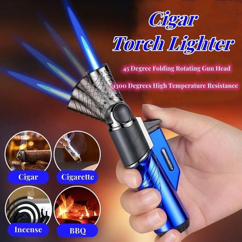 Jual Mancis Korek Api Bara BBQ Lighter Rotating Head Jet Torch Flexible ...