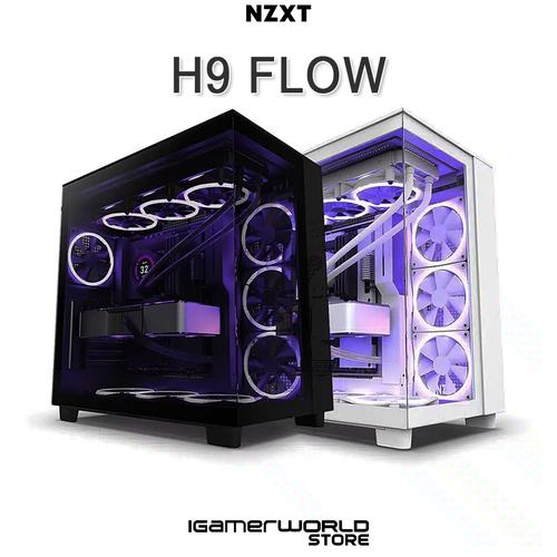 Jual NZXT H9 Flow Dual-Chamber Mid-Tower Airflow Computer Case - WHITE ...