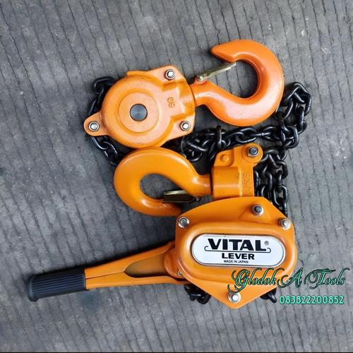 Jual Lever Block 1 Ton 1.5 Meter VITAL Lever Hoist Manual Made In Japan ...